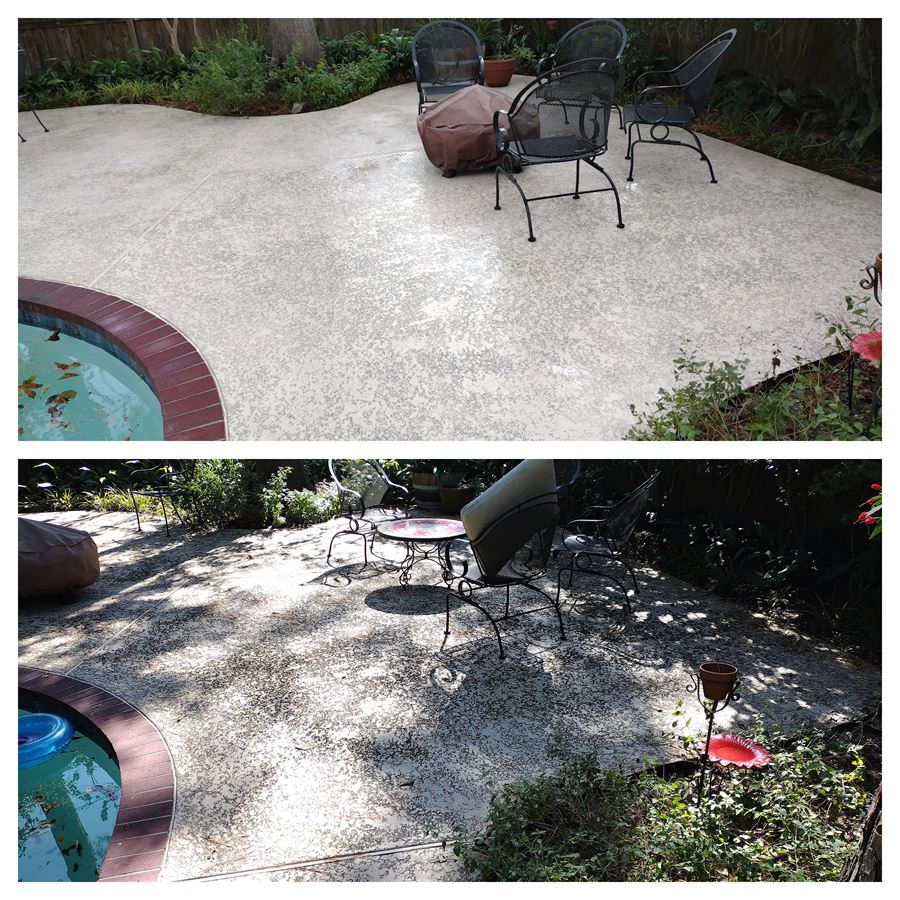 Pool Deck Cleaning in Houston, TX | Latest Project from KT Power Washing