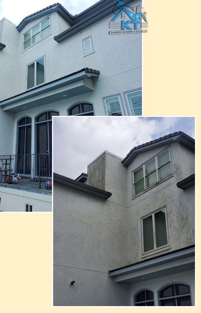 Stucco Soft Washing in Bellaire, TX | Latest Project from KT Power Washing